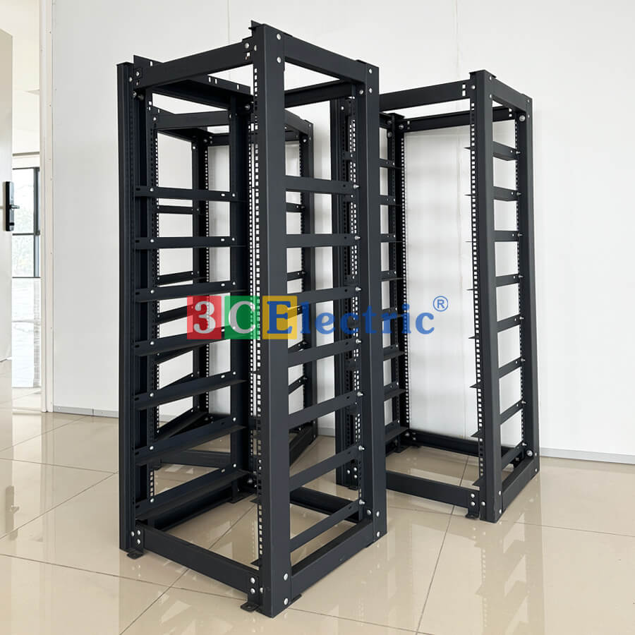 Tủ Open Rack khung 4 chân đựng ắc quy Lithium