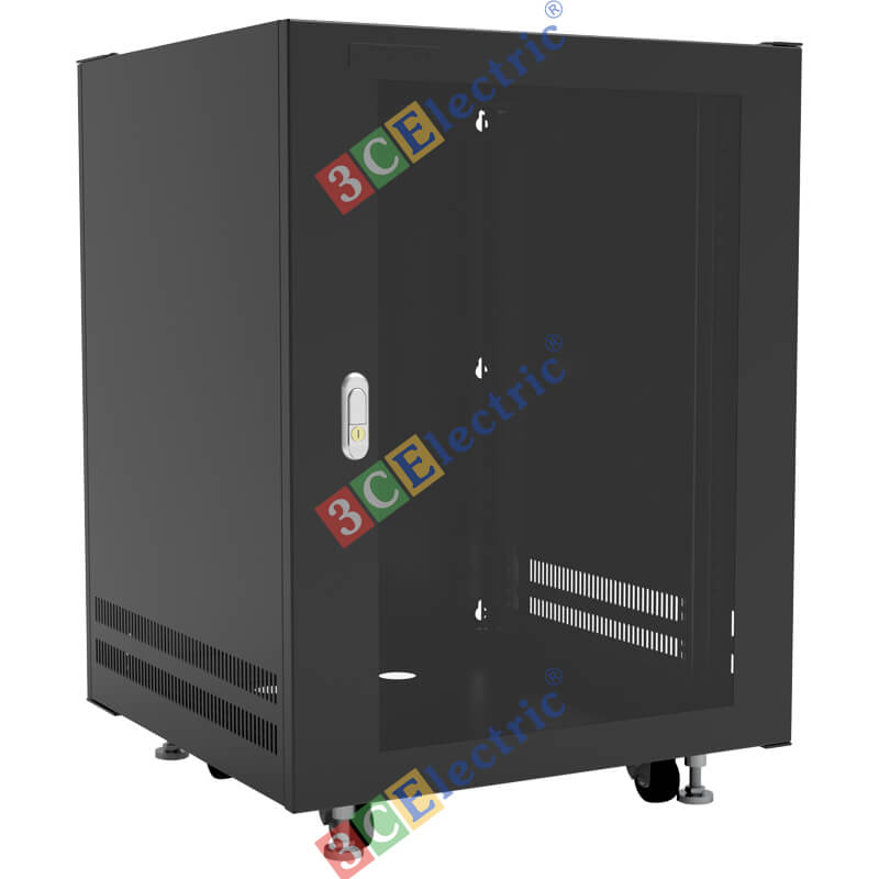 Tủ rack 15U D600 treo tường, Tủ mạng 15U sâu 600 | 3CElectric